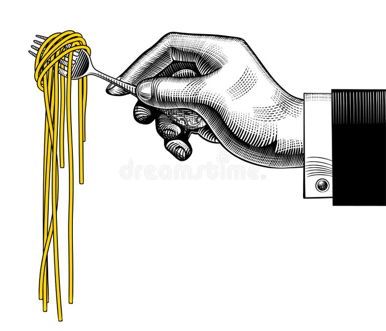 Drawing Pasta Fork Stock Illustrations – 730 Drawing Pasta Fork Stock ...