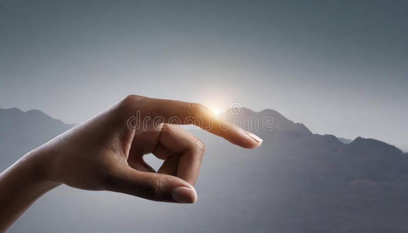 Hand Holding Future , Stock Photo , 3d Render Concept . Stock ...