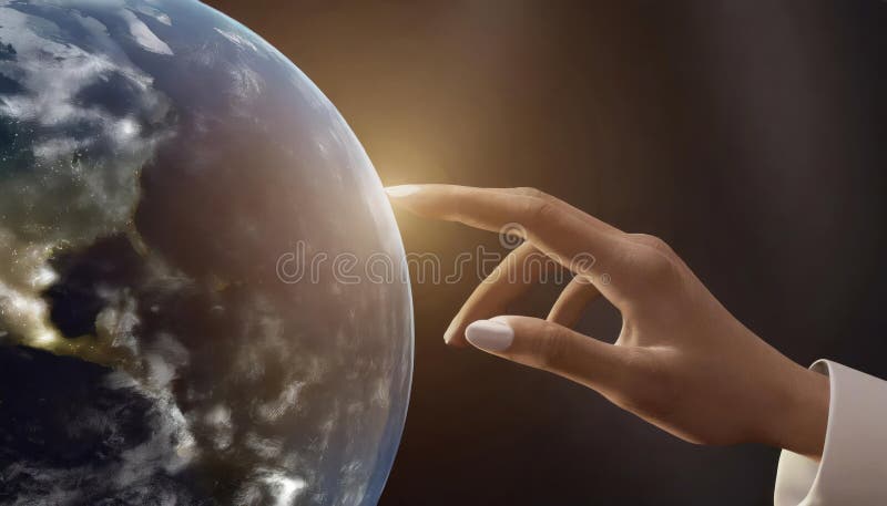 Hand Holding Future , Stock Photo , 3d Render Concept . Stock ...