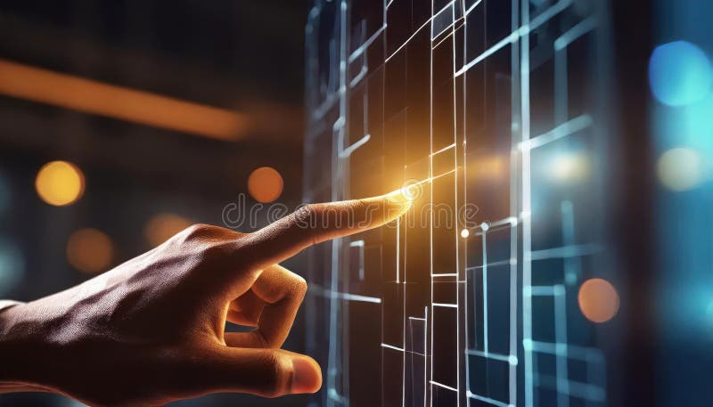 Hand Holding Future , Stock Photo , 3d Render Concept . Stock ...