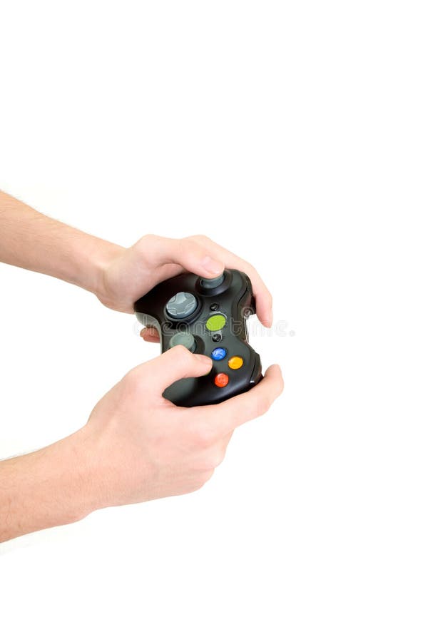 Hand Holding Game Controller Stock Photo - Image of control, leisure ...