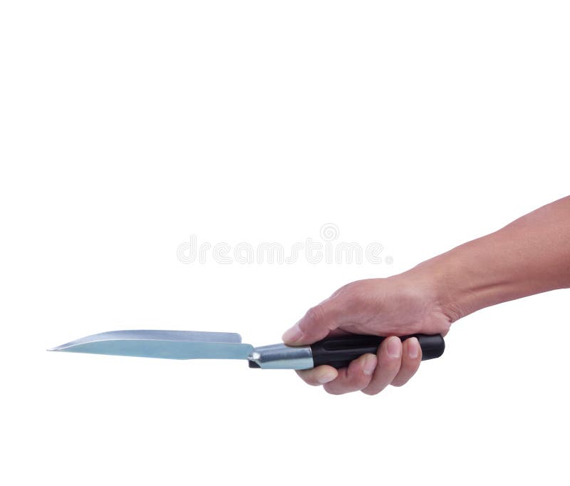 Hand Holding Garden Tool Equipment Isolated White Stock Photo - Image ...