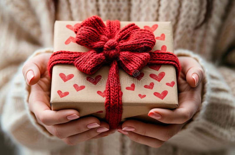 Hand Holding a Gift Box Hands Holding a Gift Box Stock Illustration ...