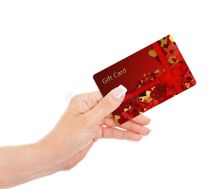Hand Holding Gold Credit Card in Shopping Mall Stock Photo - Image of ...