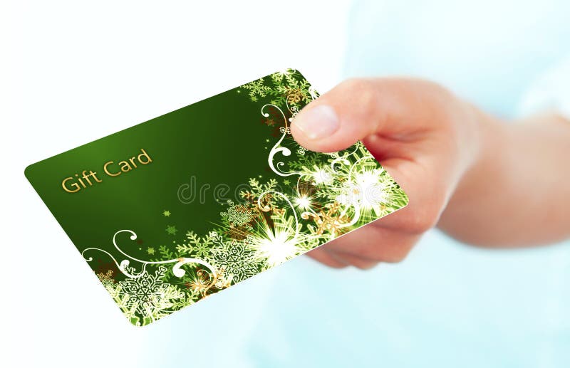 209 Hand Holding Gift Card Isolated Over White Stock Photos - Free ...