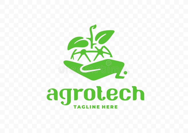 Hand Holding Global Network with Plants for Digital Agriculture Vector ...