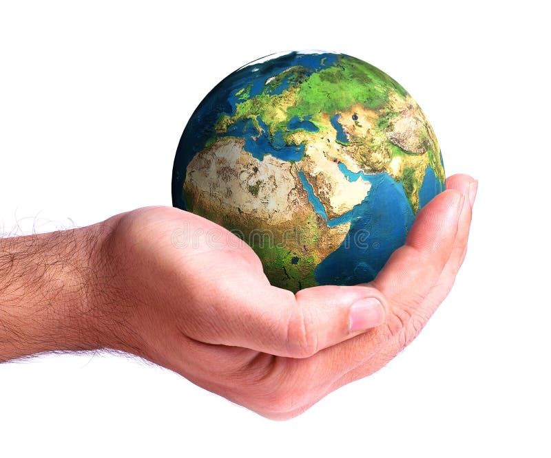 Hand Holding The Globe Royalty Free Stock Photo - Image: 14131375