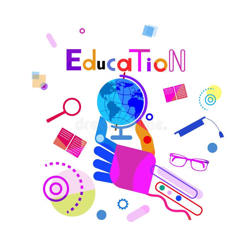Hand Holding Globe, Education Concept Elearning Online Training Courses ...
