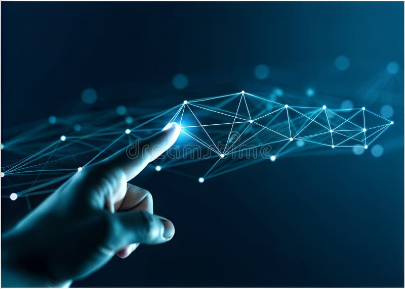 Hand Holding a Glowing Digital Tablet with a Star-filled Space Design ...