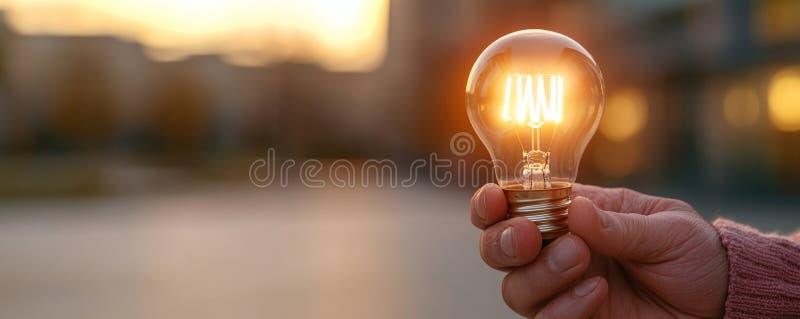 Hand Holding a Glowing Light Bulb with an AI Logo, Symbolizing ...