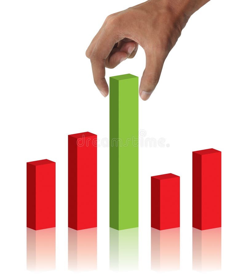 Graph - Hand holding stock photo. Image of data, graphic - 23052454