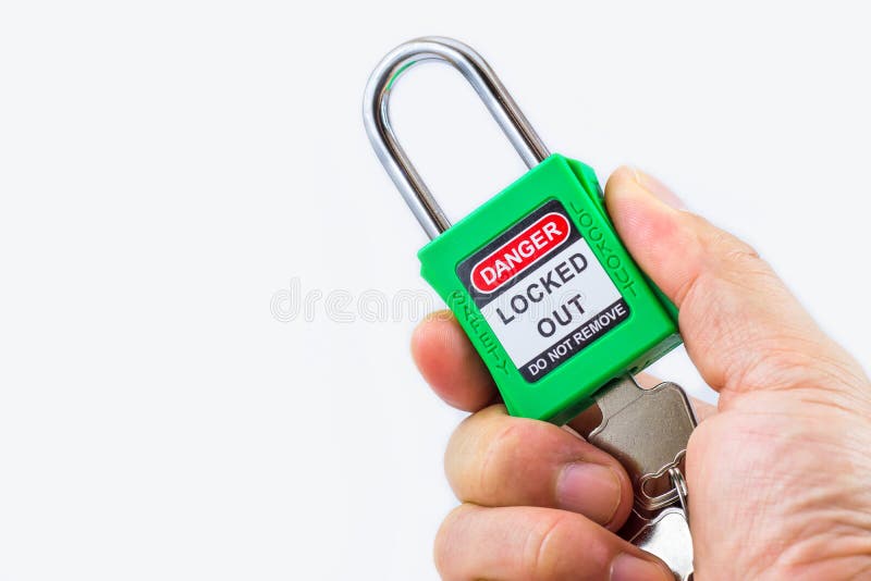 Green Key Lock and Tag for Process Cut Off Electrical,the Toggle Tags ...