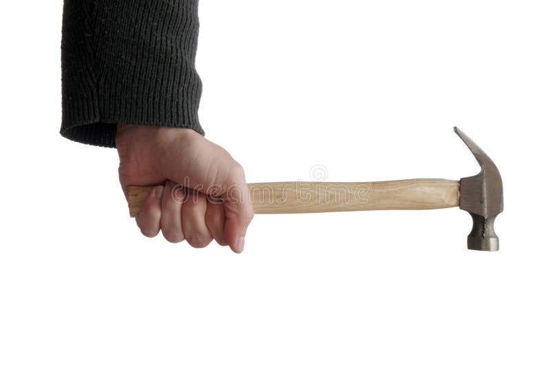 Hand Holding Hammer Picture. Image: 6214841
