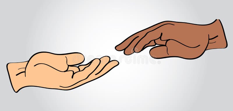 Hand Holding , Hand Present Vector Stock Vector - Illustration of ...