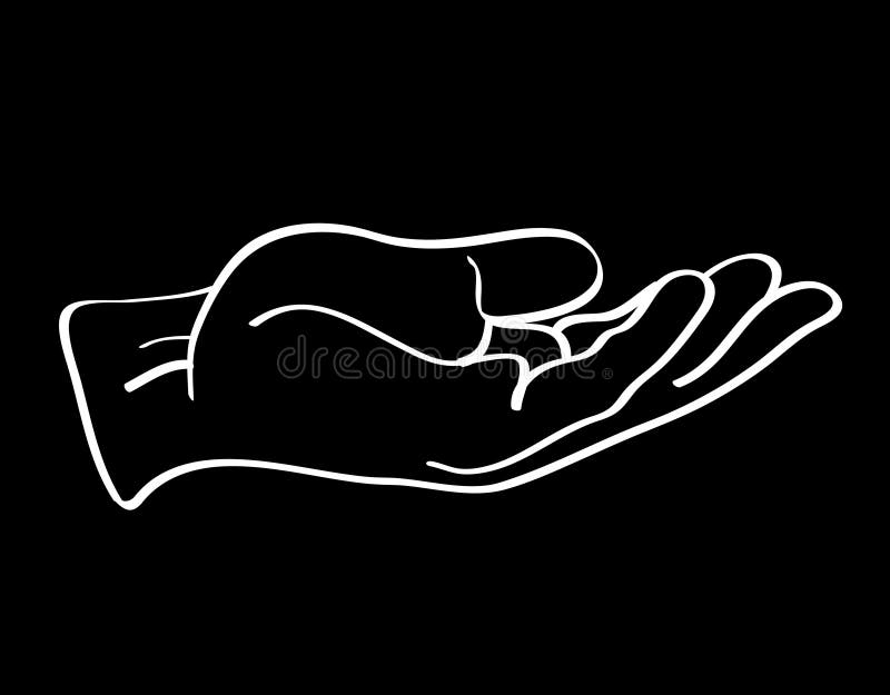 Hand Holding , Hand Present Vector Stock Vector - Illustration of help ...