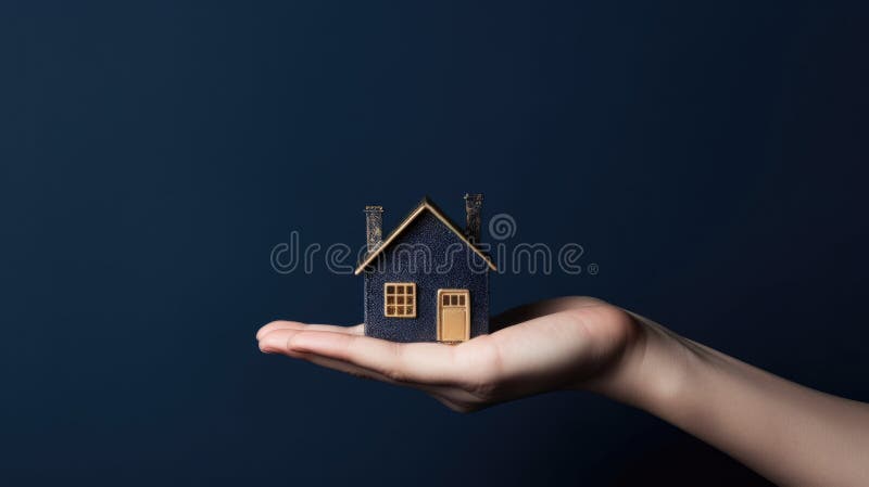 Hand Holding House House in Hands House in Hand Stock Illustration ...