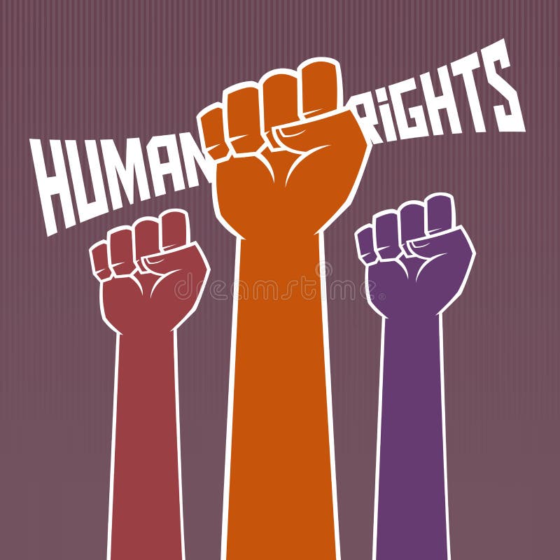 Hand Holding for Human Rights Stock Vector - Illustration of peace ...