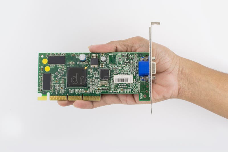 Hand holding IC chip. stock photo. Image of closeup, engineering - 96016514