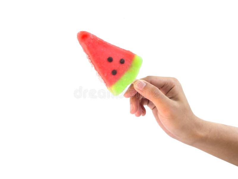 Watermelon Shape Lollipop Handmade from Caramel Stock Photo - Image of ...