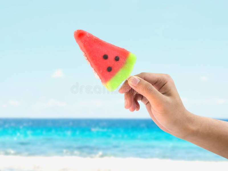 Watermelon Shape Lollipop Handmade from Caramel Stock Photo - Image of ...