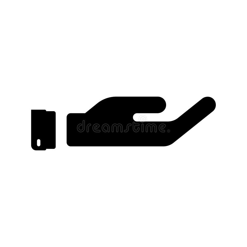 Hand Holding icon stock vector. Illustration of open - 201218093