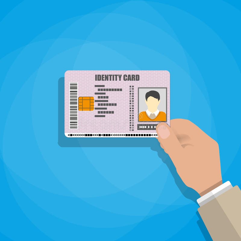 Man Holding Id Card Stock Illustrations – 252 Man Holding Id Card Stock ...
