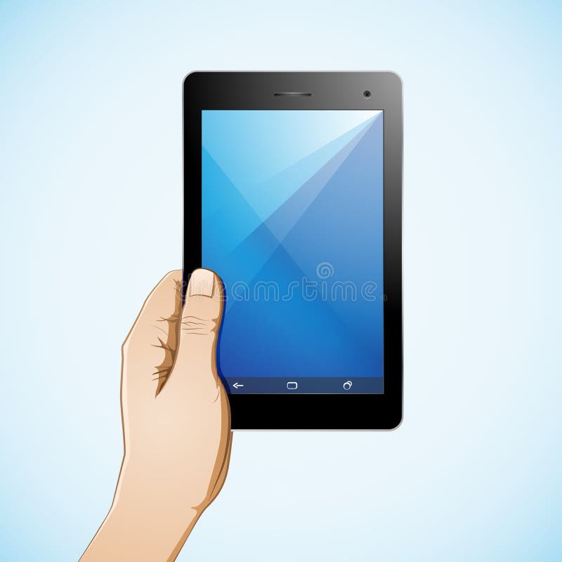 Hand Holding 7 Inch Tablet Stock Illustrations – 1 Hand Holding 7 Inch ...