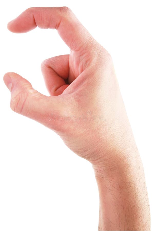 Hand Holding Invisible Item - Stock Image Stock Image - Image of ...