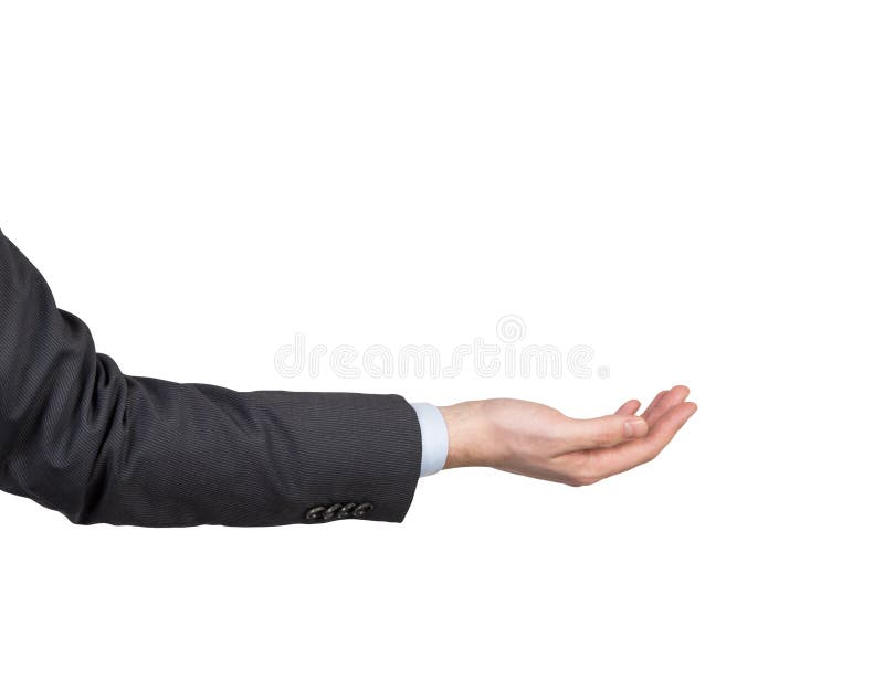 Hand Holding Invisible Objects Stock Image - Image of perspective ...