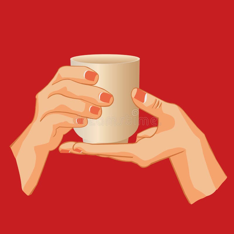 Hand Holding Chinese Tea Cup Stock Illustrations – 89 Hand Holding ...