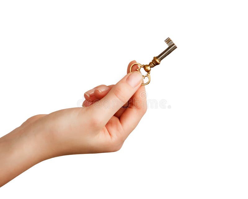Hand holding key stock photo. Image of human, giving - 23043752