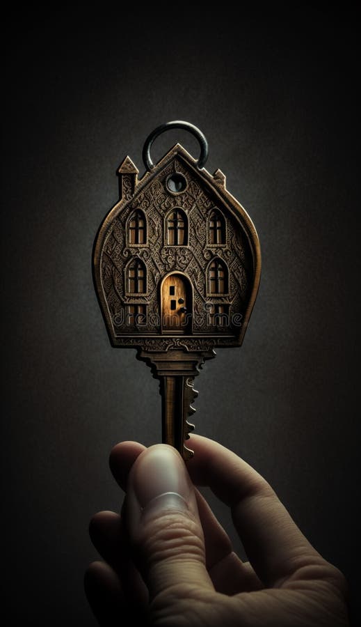 Hand Holding a Key Key in Hand Hand with Key Stock Illustration ...