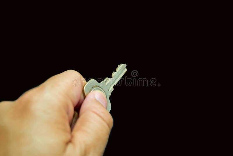 Hand holding key stock image. Image of human, person - 82930349