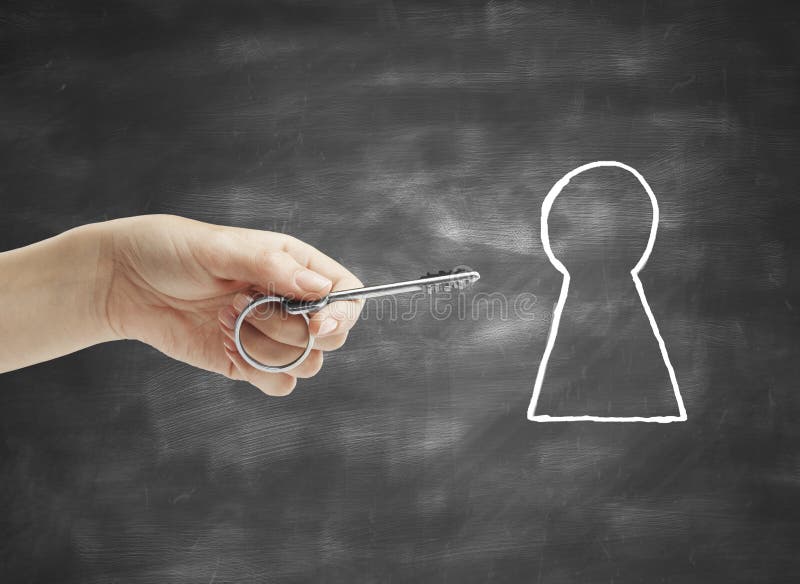 Hand holding key stock photo. Image of finger, keyhole - 36000074