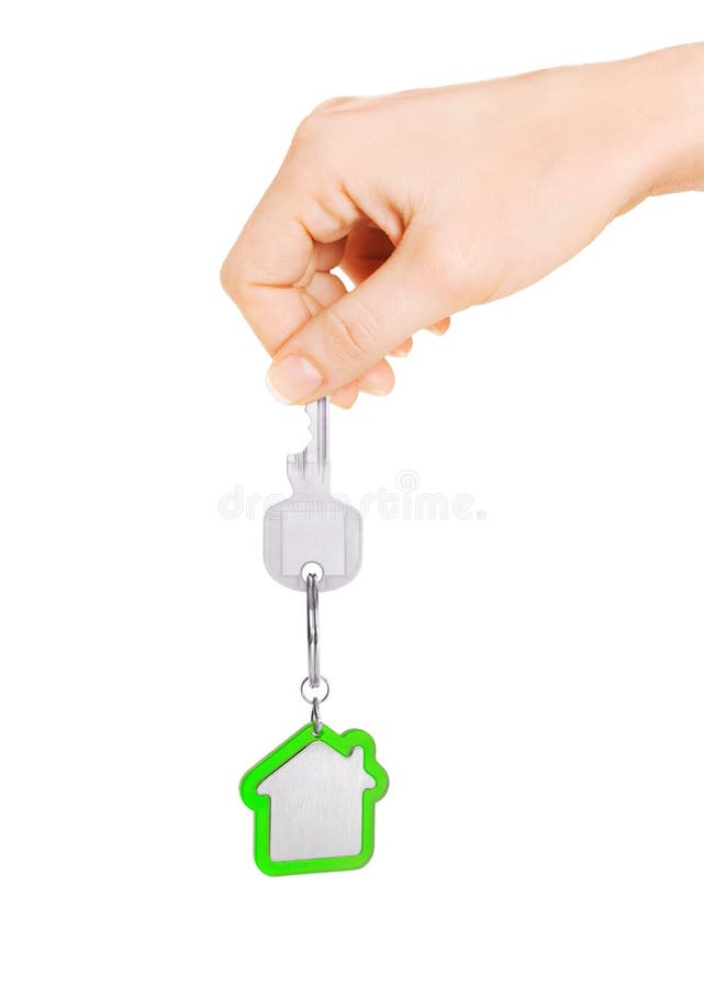 Hand holding key of house stock image. Image of business - 13058287