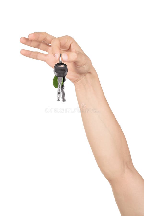Hand holding key stock image. Image of metallic, give - 60623081