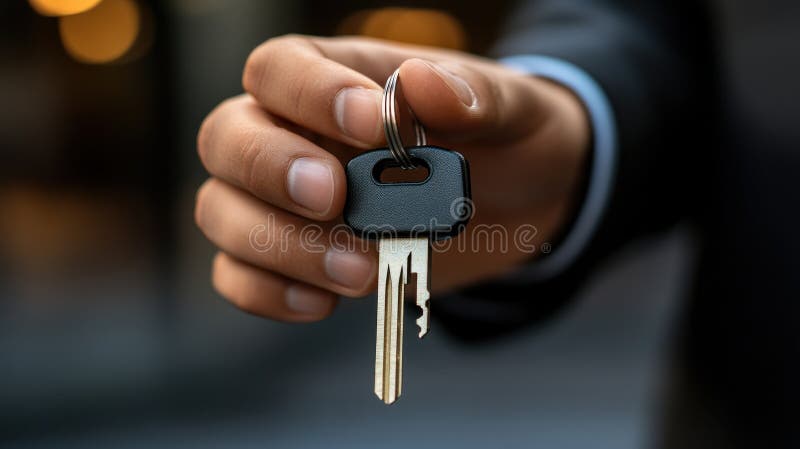 A Hand Holding a Key, Symbolizing Access or Ownership Stock ...