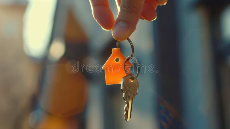 The Hand Holding Keys.AI Generated Image Stock Image - Image of ...