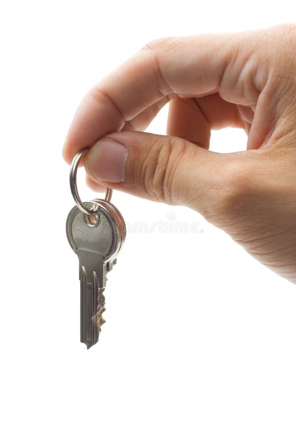 Hand Holding Keys stock image. Image of gift, access - 11958625