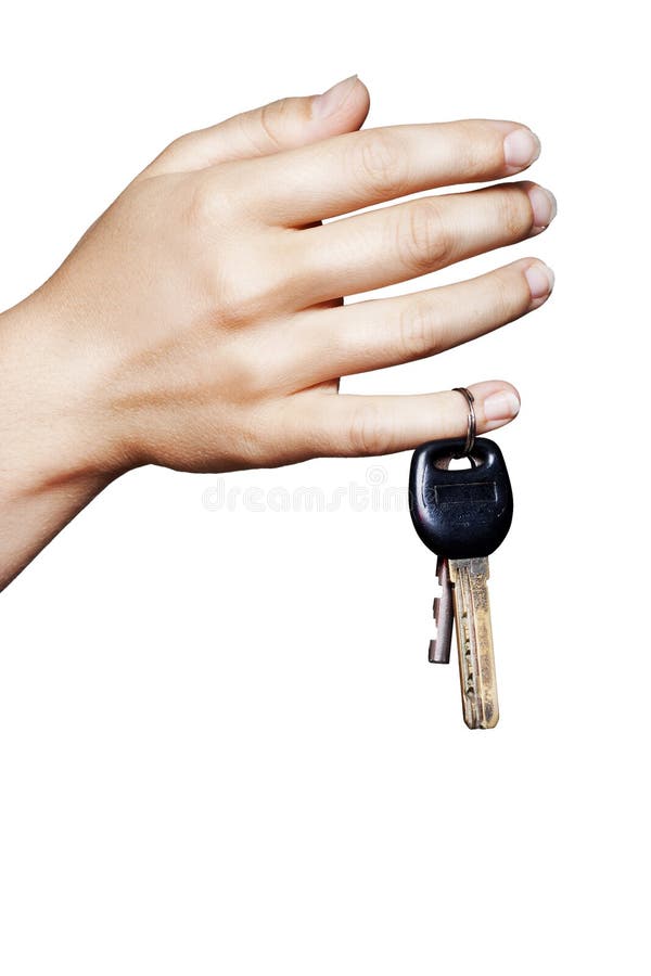 Hand holding keys stock image. Image of lock, steel, drive - 28364987