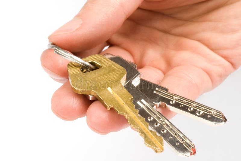 Real Estate Agent Hands Over the Keys. Stock Photo - Image of habitat ...