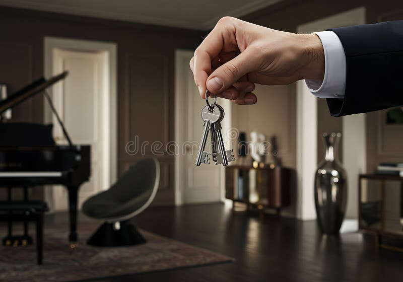 Hand Holding Keys Luxurious Interior Stock Photos - Free & Royalty-Free ...