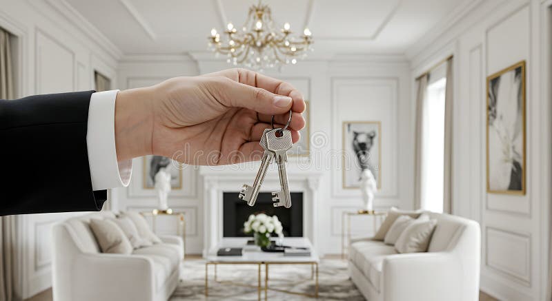 Luxury Living: Keys To Your New Home Stock Image - Image of elegant ...