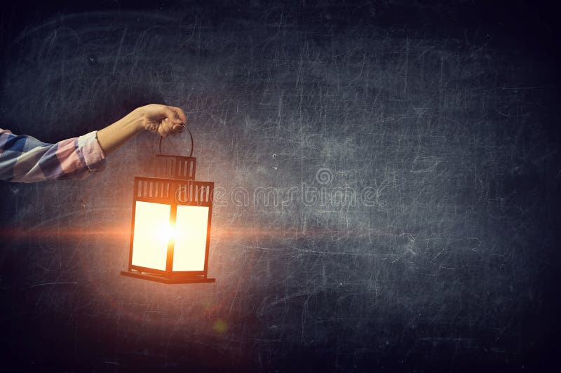 Hand lantern stock image. Image of curve, white, night - 7353161