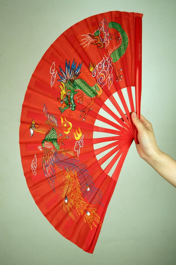 Hand Holding Large Chinese Fan Stock Photo - Image of rich, holding ...