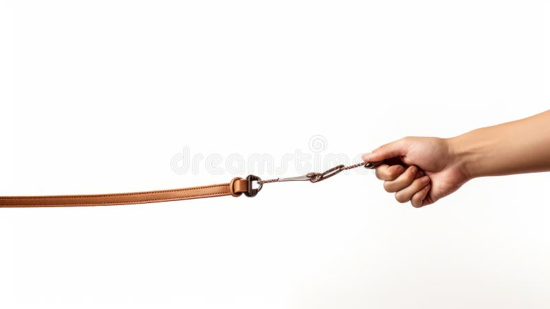 Hand Holding a Leash, Symbolizing the Bond between Humans and Pets, Set ...