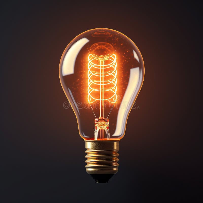 Hand holding light bulb stock illustration. Illustration of success ...