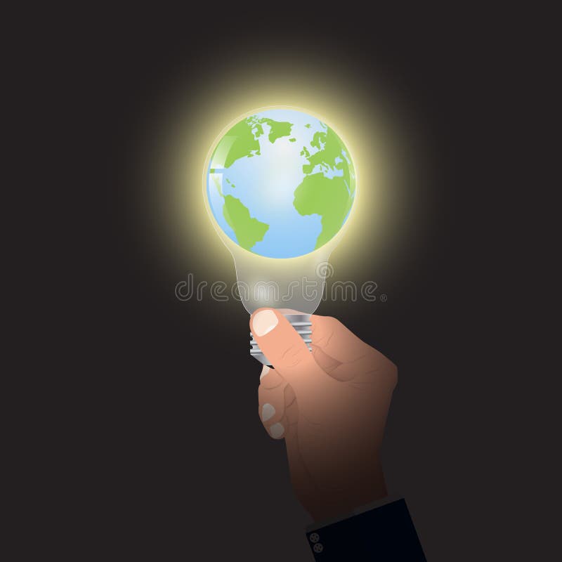 Energy Save Concept Poster Lightbulb Stock Illustrations – 240 Energy ...