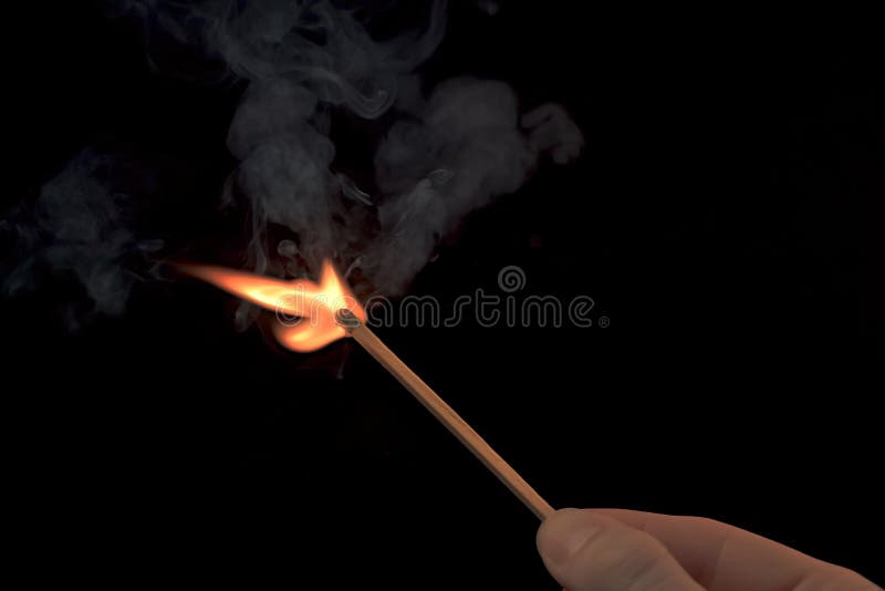 Lighted match stock image. Image of close, colourful, fiery - 8415225