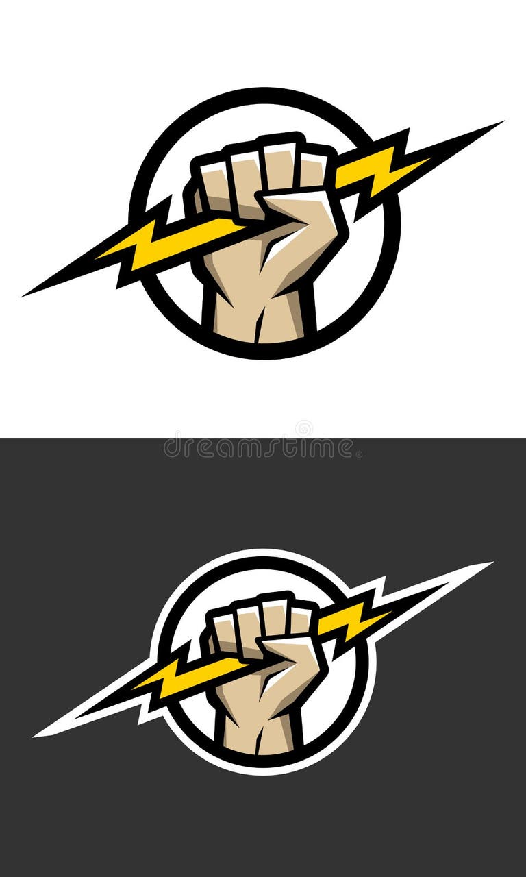 Hand Holding Lightning Bolt Stock Illustrations – 845 Hand Holding ...